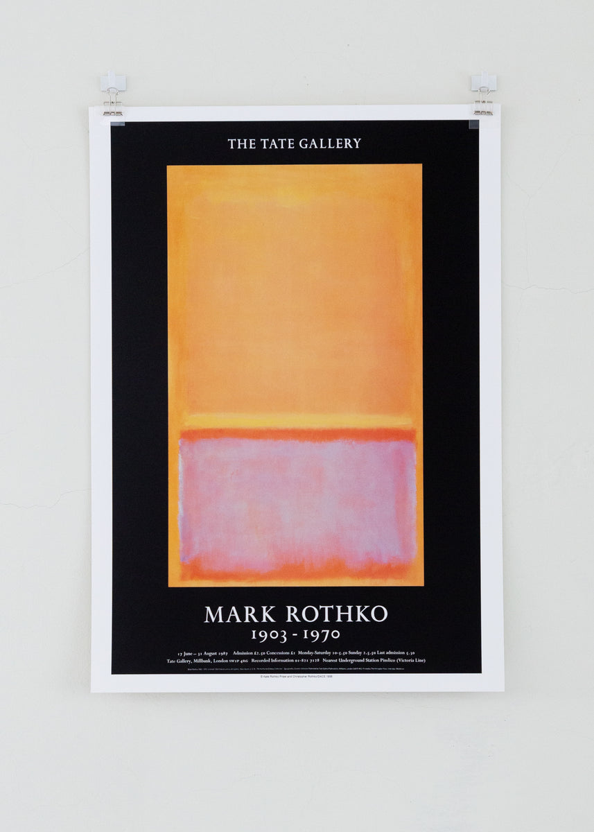 Mark Rothko: 1903-1970 (1987 Tate vintage poster reproduction) – THE ...